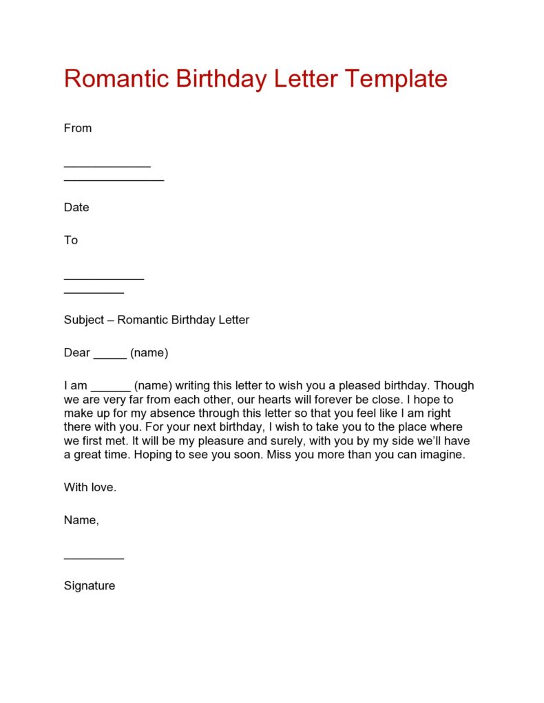 40 Best Happy Birthday Letters (for Husband, Mom, Friend etc.)