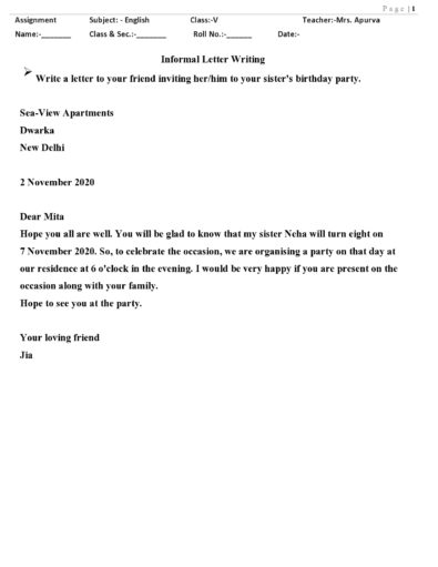 40 Great Informal Letters (Format Examples & Templates)