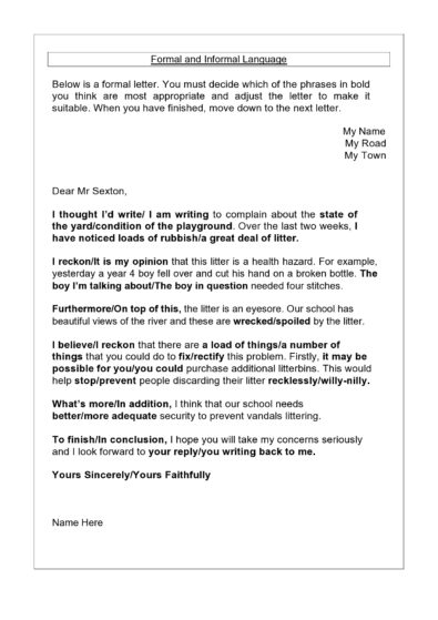 40 Great Informal Letters (Format Examples & Templates)