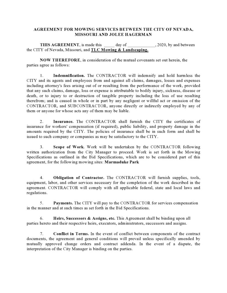 40 Best Landscaping Contract Templates (100% FREE)