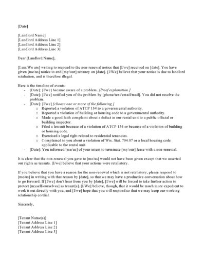 40 Free Not Renewing Lease Letters (& Samples) ᐅ TemplateLab