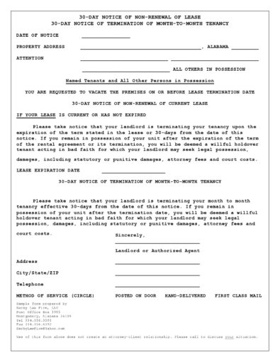 40 Free Not Renewing Lease Letters (& Samples) ᐅ TemplateLab