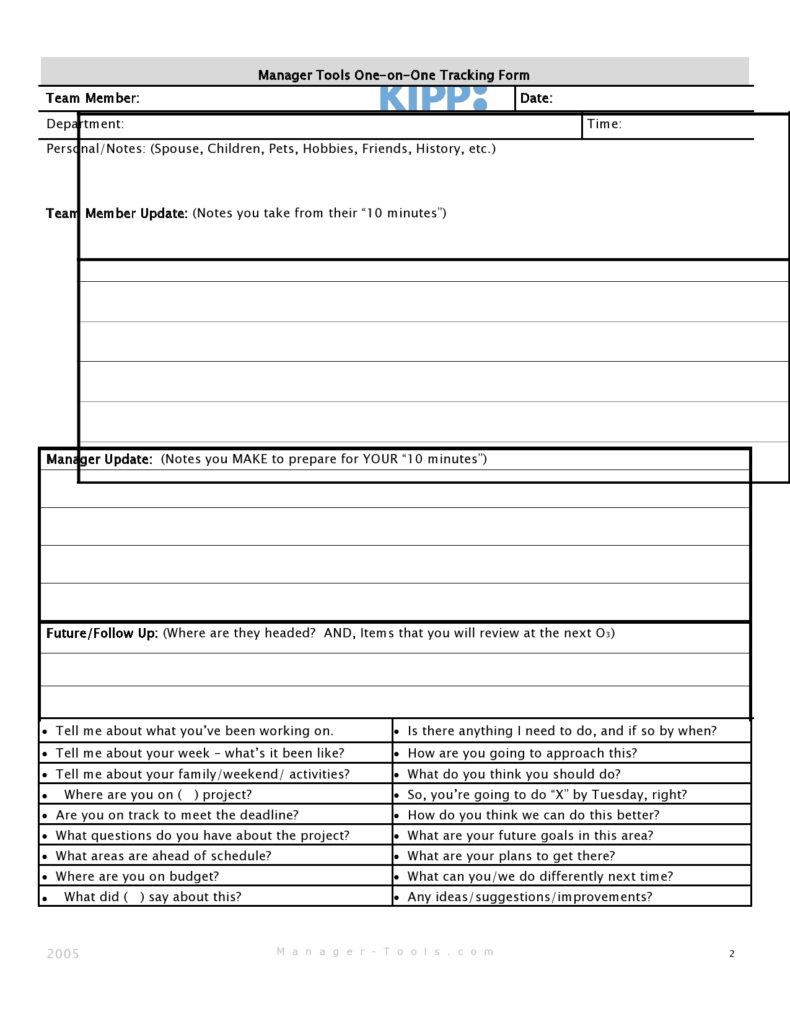 40 Best One to One Meeting Templates (100% Free)