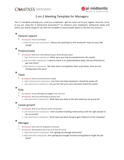40 Best One to One Meeting Templates (100% Free)