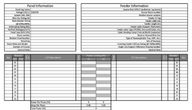 42 Fillable Panel Schedule Templates (Excel & Word) ᐅ TemplateLab