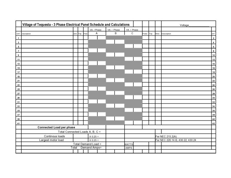 42 Fillable Panel Schedule Templates (Excel & Word) ᐅ TemplateLab
