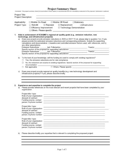 40 Perfect Project Summary Templates (+Examples)