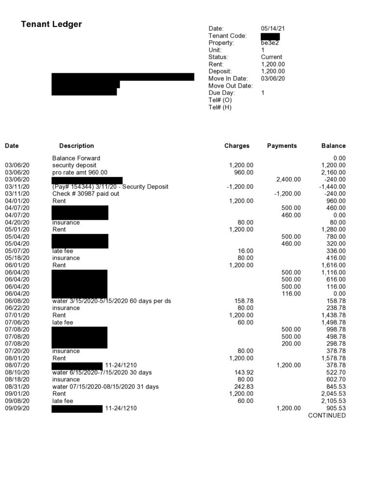 39 Printable Rental Ledger Templates (Lease Ledger)