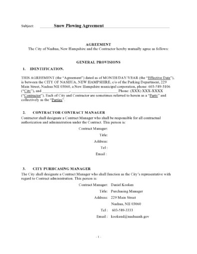 40 Professional Snow Removal Contracts (FREE) ᐅ TemplateLab