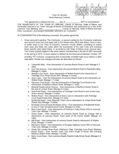 40 Professional Snow Removal Contracts (FREE) ᐅ TemplateLab