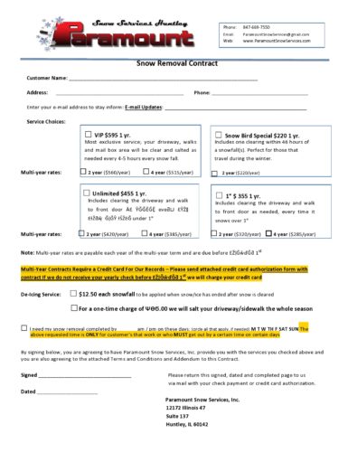 40 Professional Snow Removal Contracts (FREE) ᐅ TemplateLab