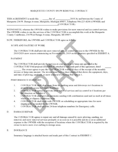 40 Professional Snow Removal Contracts (FREE) ᐅ TemplateLab