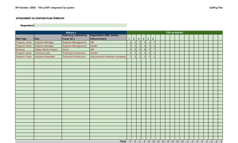49 Effective Staffing Plan Templates (Excel, Word, PDF) ᐅ TemplateLab