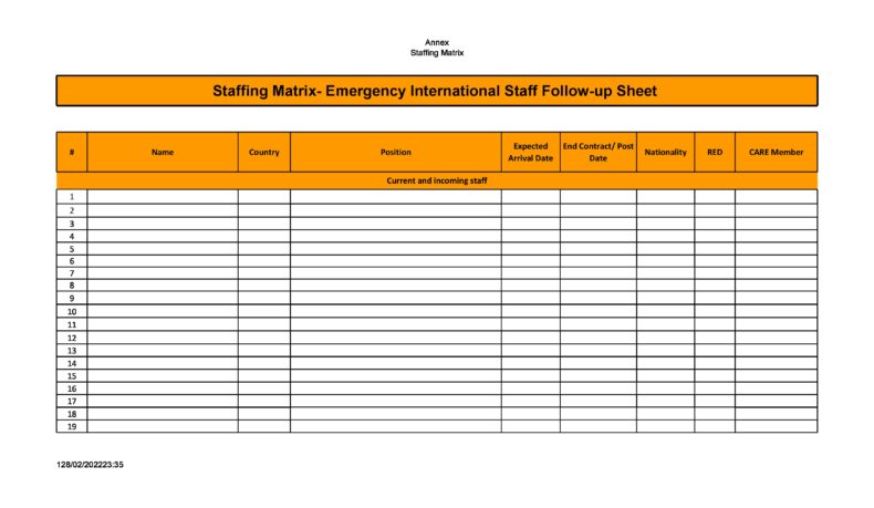 49 Effective Staffing Plan Templates (excel, Word, Pdf) ᐅ Templatelab
