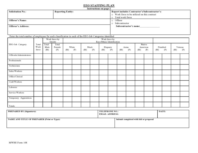 49 Effective Staffing Plan Templates (Excel, Word, PDF) ᐅ TemplateLab