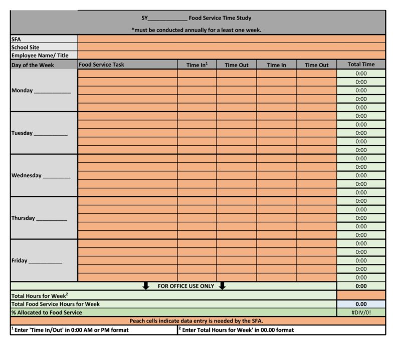 40 Useful Time Study Templates (Excel / Word) ᐅ TemplateLab