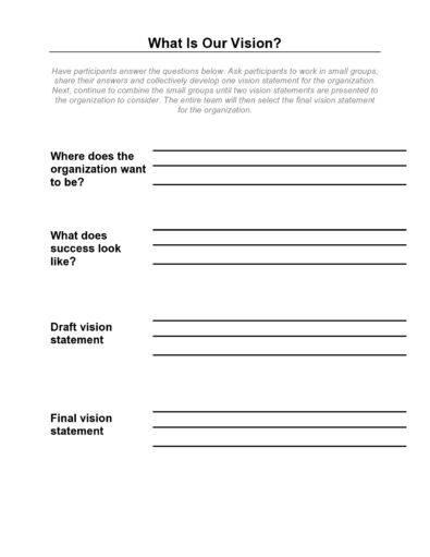 40 Best Vision Statement Templates (+Examples) ᐅ TemplateLab