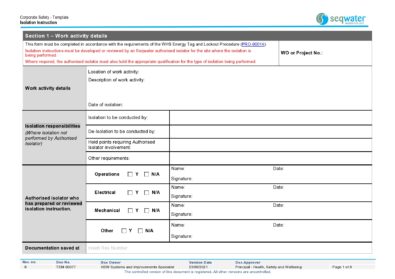 40 Useful Work Instruction Templates (Step by Step)