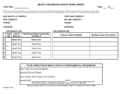 40 plantillas de órdenes de trabajo imprimibles (Excel, Word, PDF ...