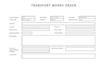 40 plantillas de órdenes de trabajo imprimibles (Excel, Word, PDF ...