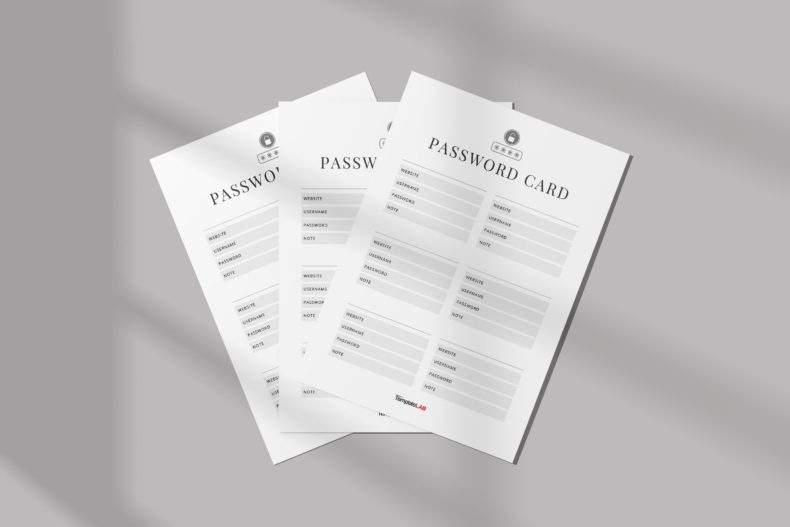 20 Best Password List Templates (Word, Excel & PDF) ᐅ TemplateLab