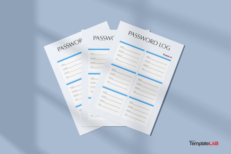 20 Best Password List Templates (Word, Excel & PDF) ᐅ TemplateLab