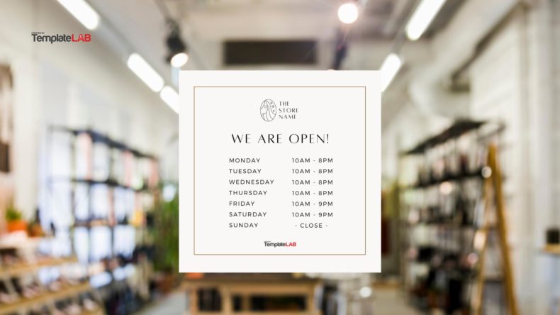 22 Printable Business Hours Templates (Word, PowerPoint, PDF)