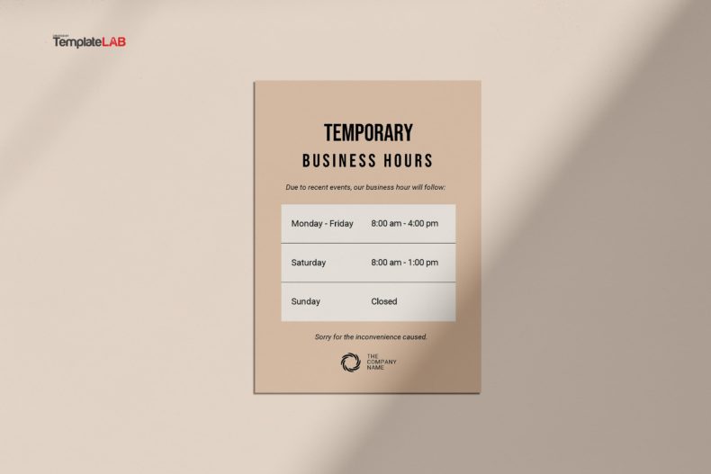 22 Printable Business Hours Templates (Word, PowerPoint, PDF)