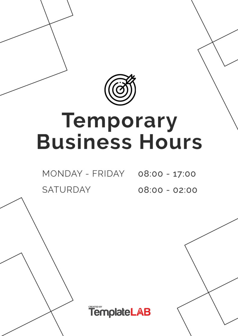 22 Printable Business Hours Templates (Word, PowerPoint, PDF)