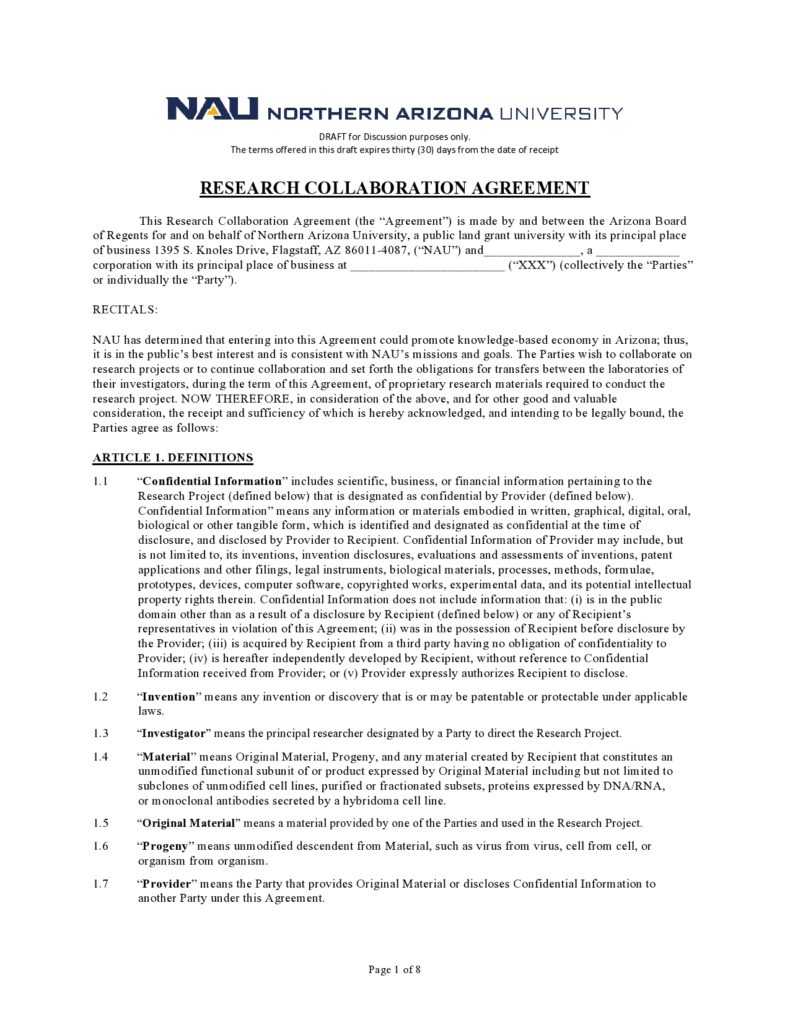 38 FREE Collaboration Agreements (& Contract Samples)
