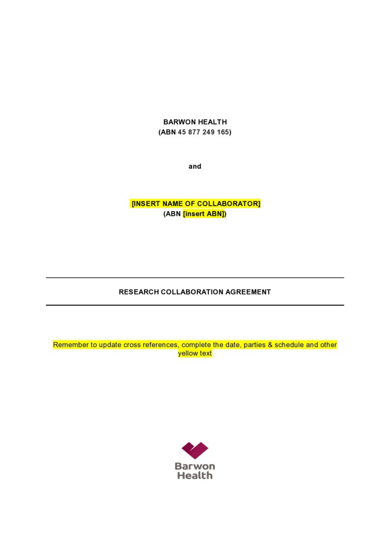 38 FREE Collaboration Agreements (& Contract Samples)