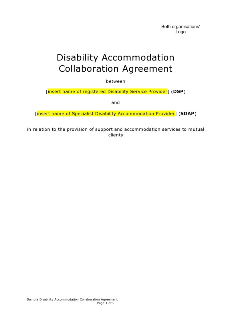 38 FREE Collaboration Agreements (& Contract Samples)