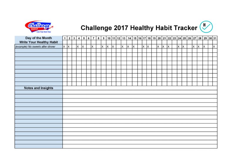 39 Free Habit Tracker Templates [Daily, Weekly, Monthly] ᐅ TemplateLab