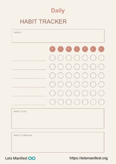 39 Free Habit Tracker Templates [Daily, Weekly, Monthly] ᐅ TemplateLab