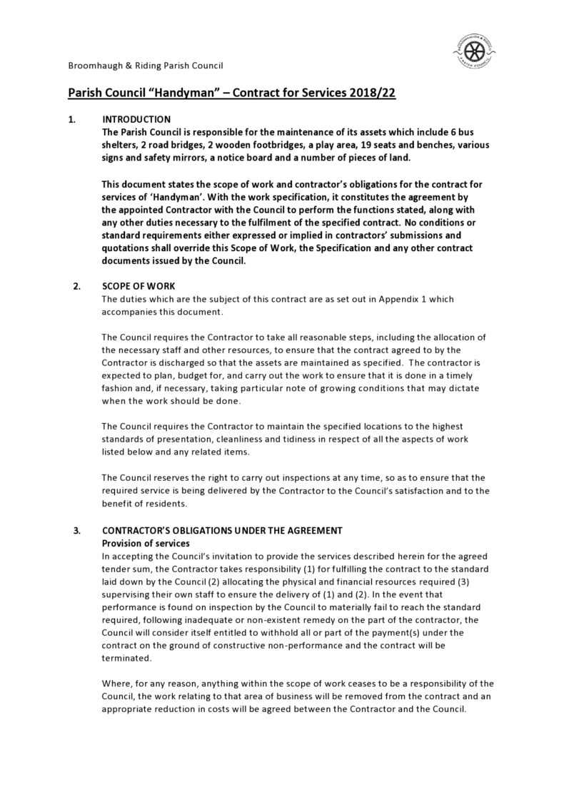 40 Best Handyman Contracts (& Agreement Examples)