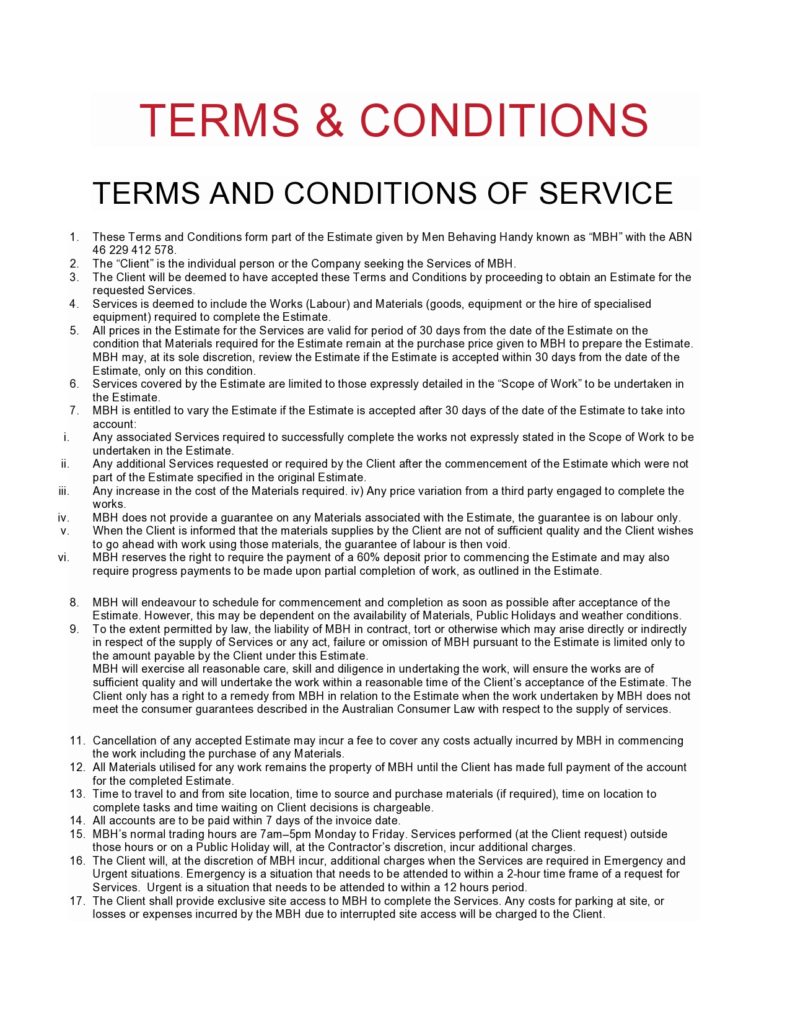 40 Best Handyman Contracts (& Agreement Examples)