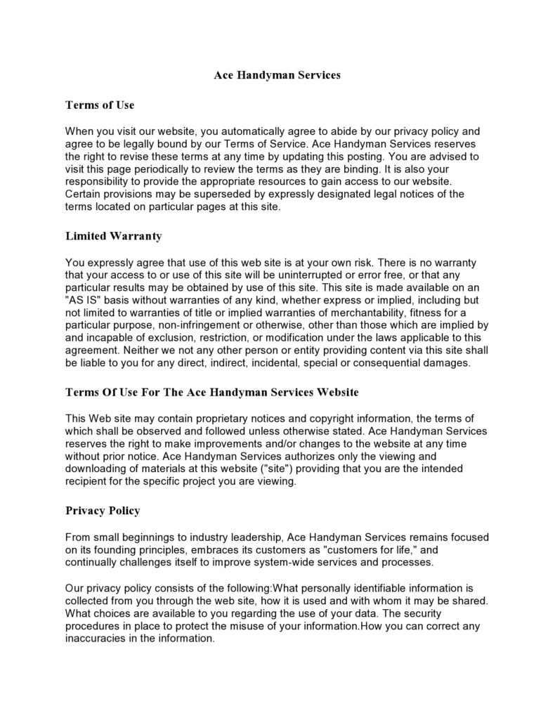 40 Best Handyman Contracts (& Agreement Examples)