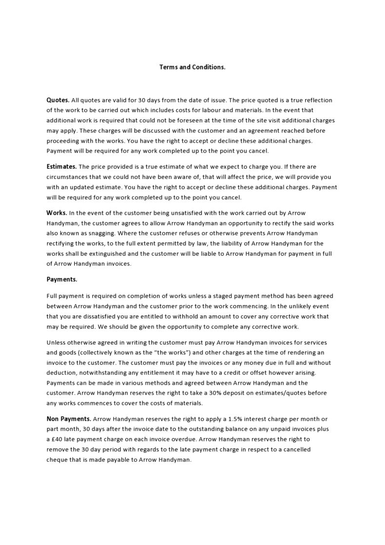 40 Best Handyman Contracts (& Agreement Examples)