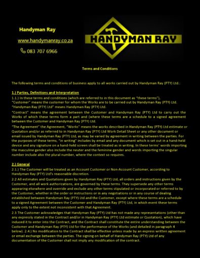 40 Best Handyman Contracts (& Agreement Examples)