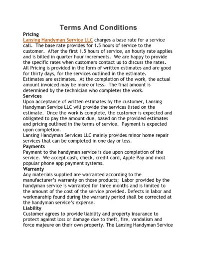 40 Best Handyman Contracts (& Agreement Examples)