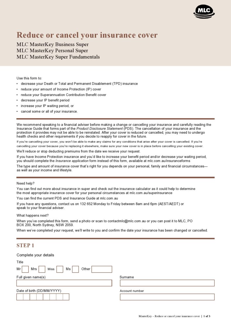 39 Insurance Cancellation Letters (Home, Health, Auto)