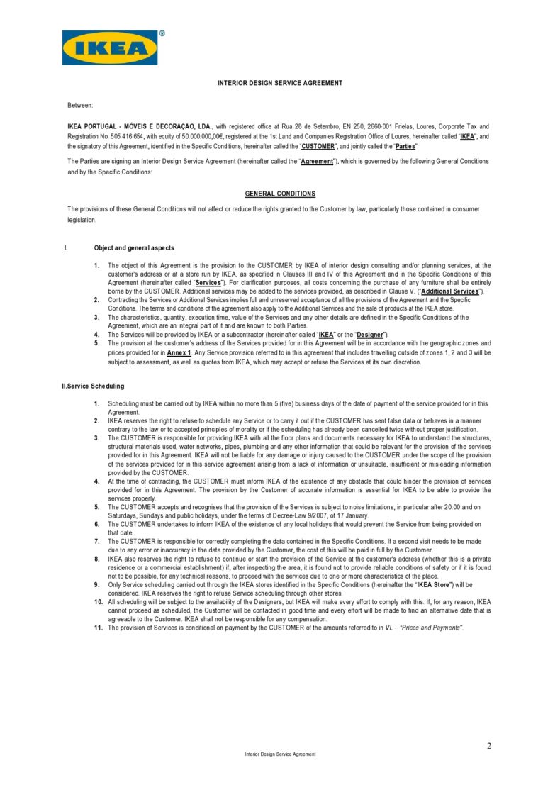 40 Interior Design Contract Templates (Commercial & Residential)