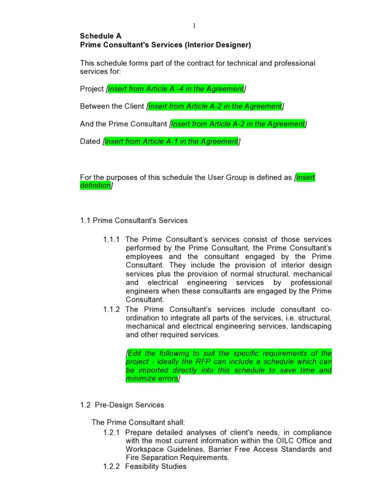 40 Interior Design Contract Templates (Commercial & Residential)