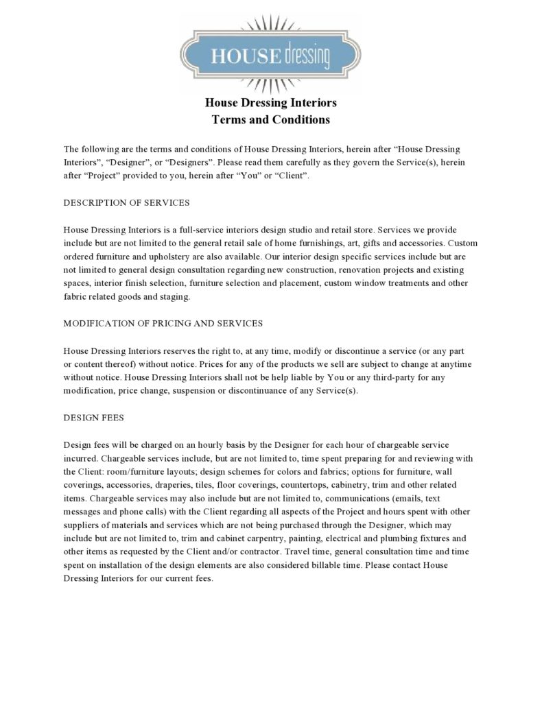 40 Interior Design Contract Templates (Commercial & Residential)