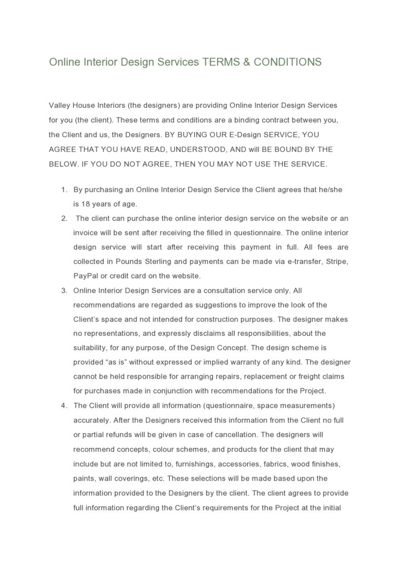 40 Interior Design Contract Templates (Commercial & Residential)