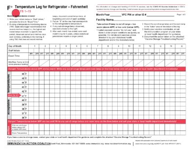 40 Printable Temperature Log Sheets (Word, Excel, PDF)