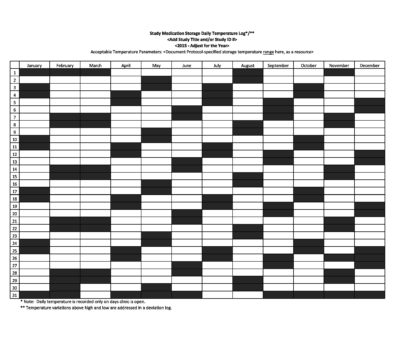 40 Printable Temperature Log Sheets (Word, Excel, PDF)