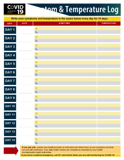 40 Printable Temperature Log Sheets (Word, Excel, PDF)