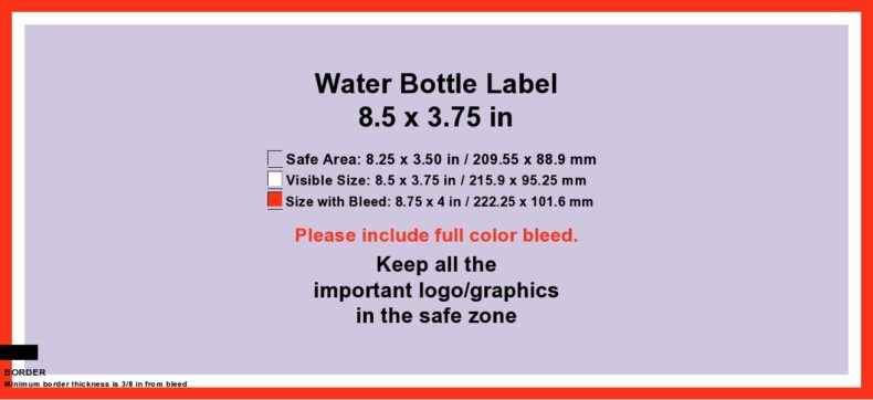 40 Editable Water Bottle Label Templates (100% Free)