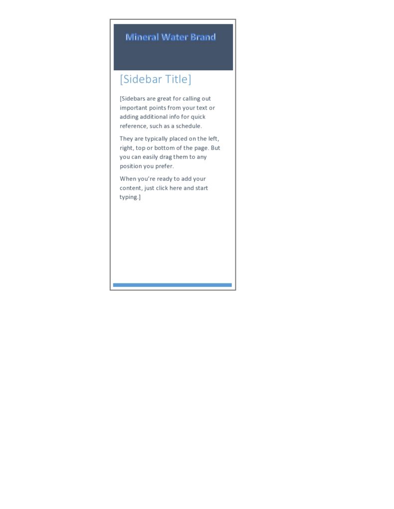 40 Editable Water Bottle Label Templates (100% Free)